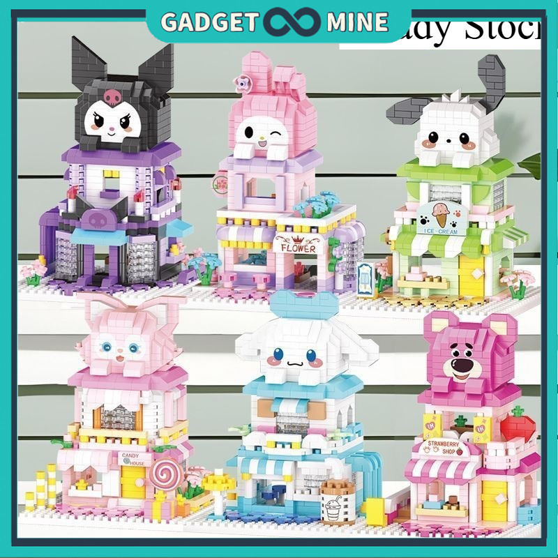 Micro Blocks Cute Sanrio House Building Blocks Children's Gift Toys ...