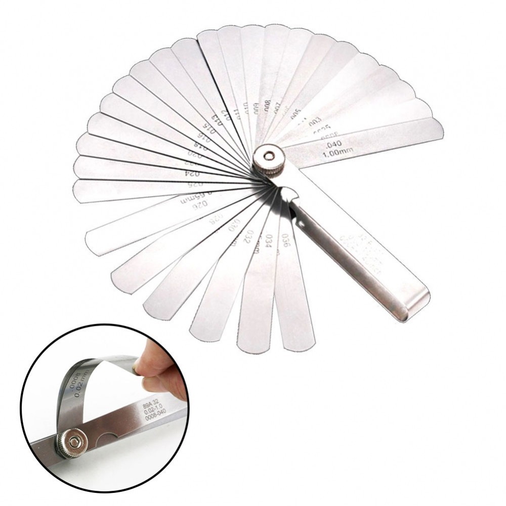 【ONCE+】32 Blades Feeler Gauge Blade Protector Hard To Reach Places For ...