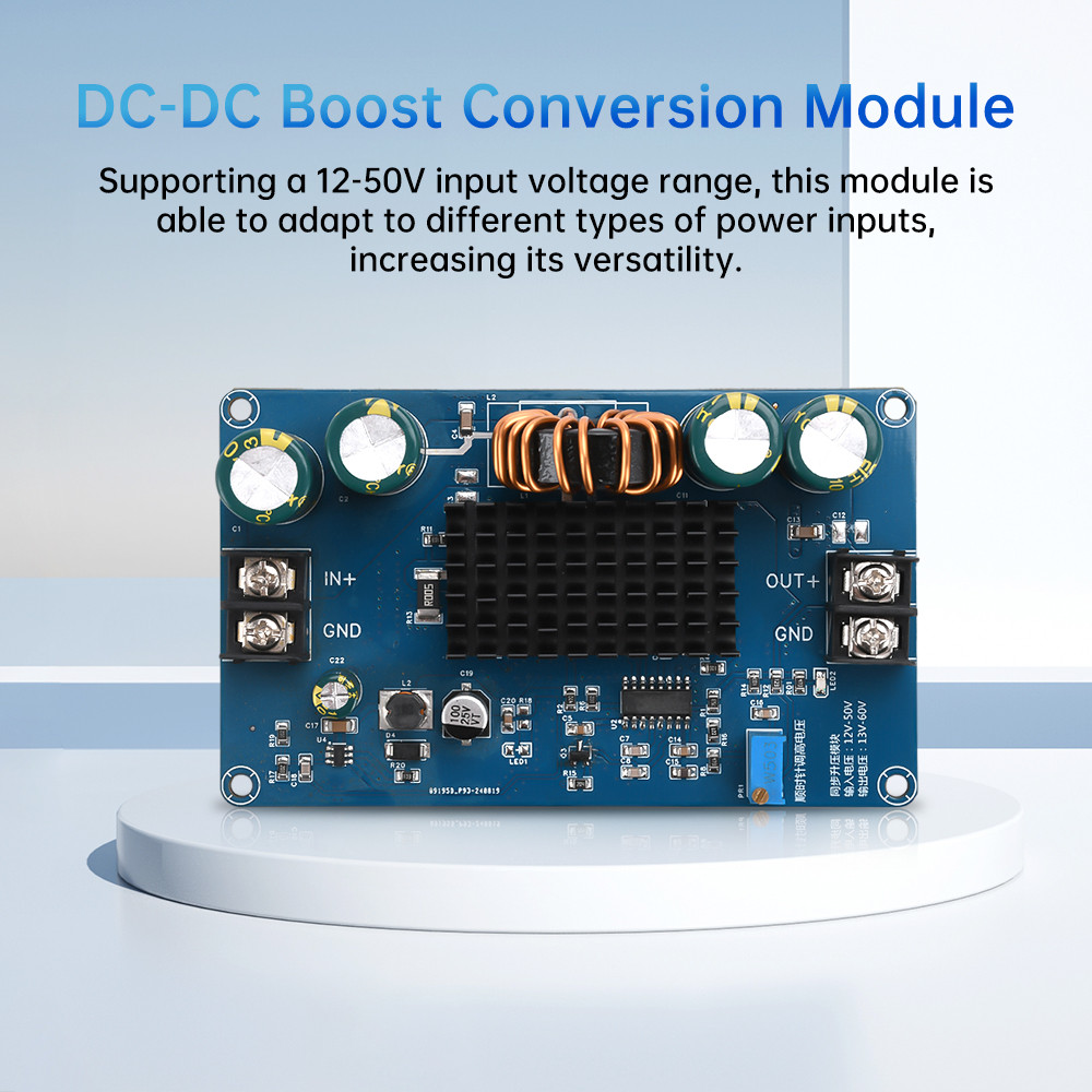 Pcbfun DC-DC Boost Converter Module 300W12A Synchronous Rectifier Boost ...