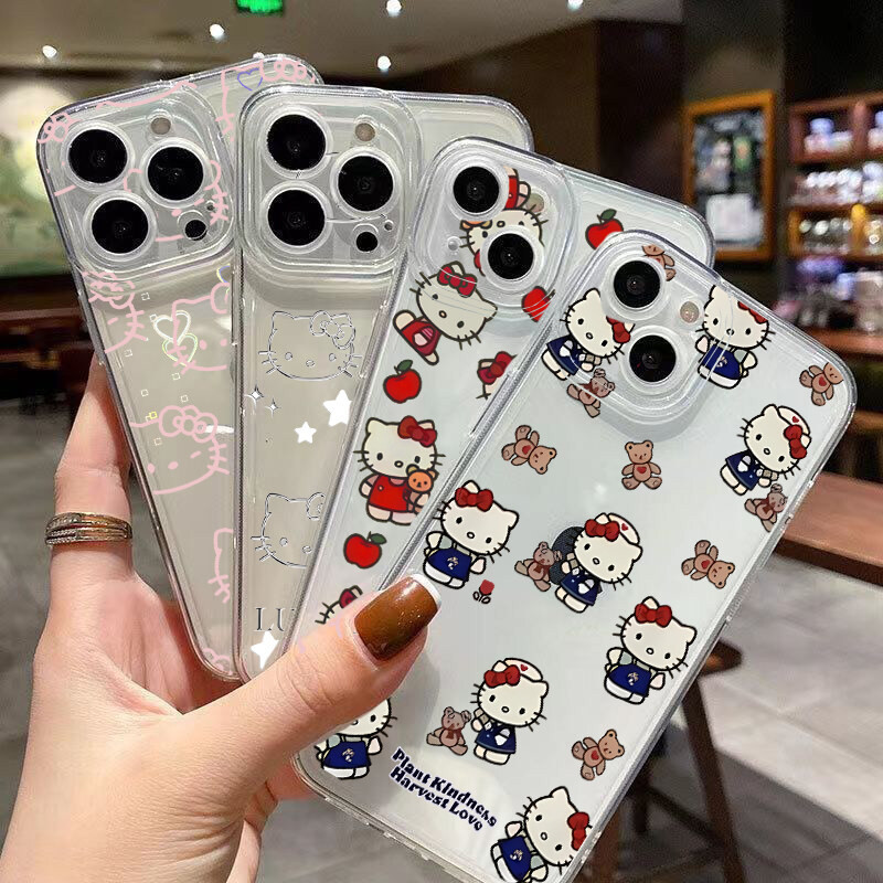 Cartoon Hello Kitty Clear Soft Cover For Infinix HOT 50 8 9 20 Play 20i ...