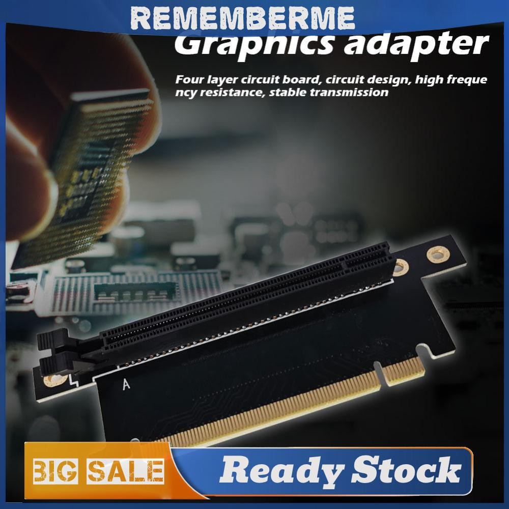 PCIe X16 Riser 90 Degree Right Angle PCI Express X16 Graphics Card ...