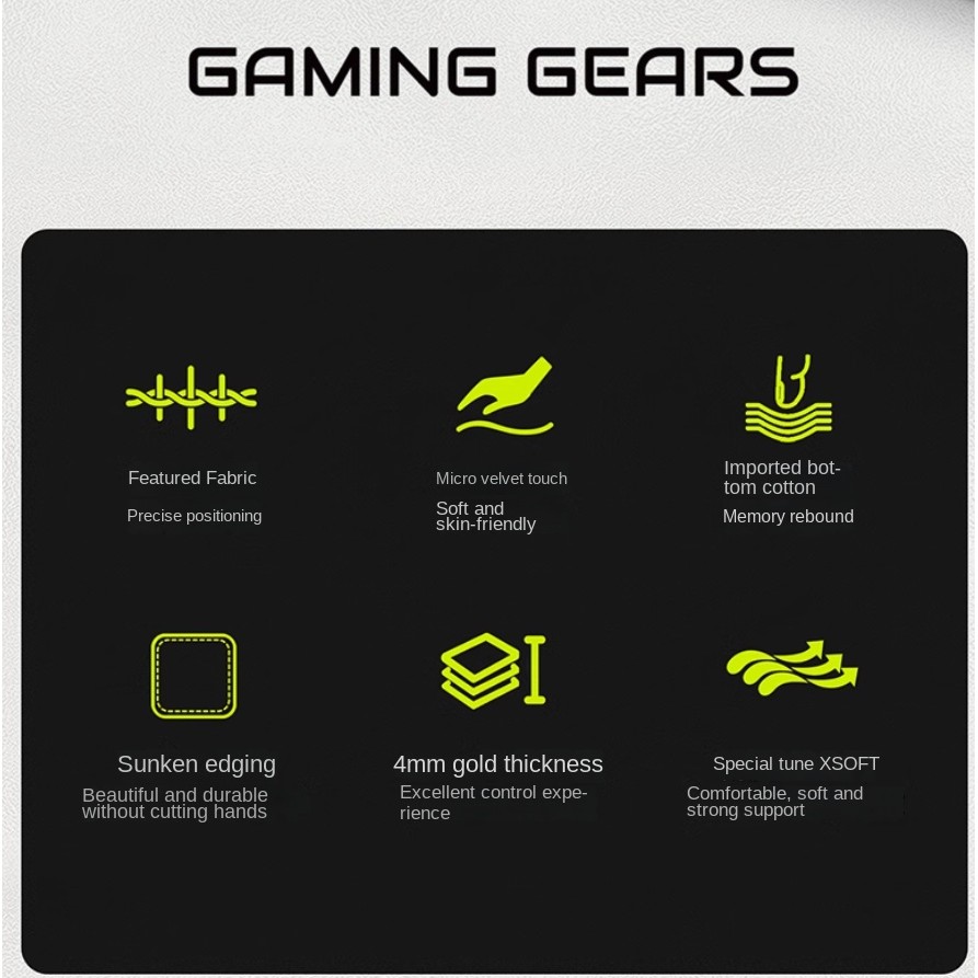 ATK GEAR 99G Series Mouse Pad Super Large Desktop Equalization Pad E ...