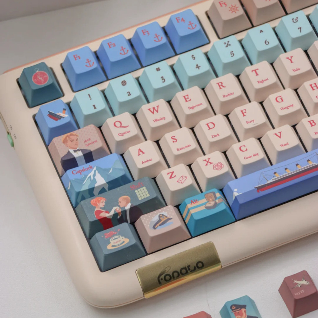 Titanic Keycap MDA/Cherry Profile 138/158 Keys PBT Dye Sublimation ...