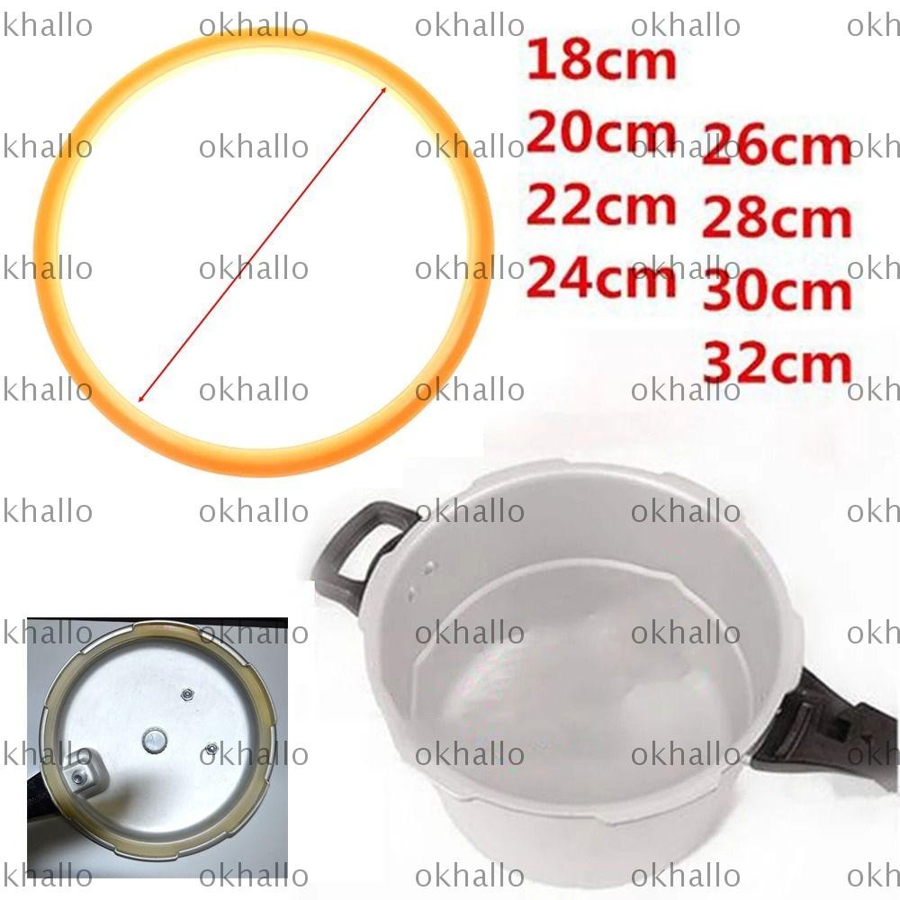 OKHALLO ⇥ 1Pcs Sealing Ring, 18/20/22/24/26/28/30cm Inner Dia Silicone Rubber Gasket, Durable ...