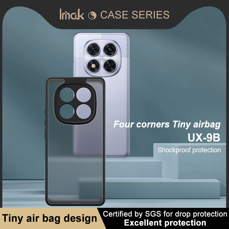 Redmi Note 14 Pro 5G Case IMAK UX-9B Hard Back + Soft Border Frame Cover for Xiaomi Redmi Note ...