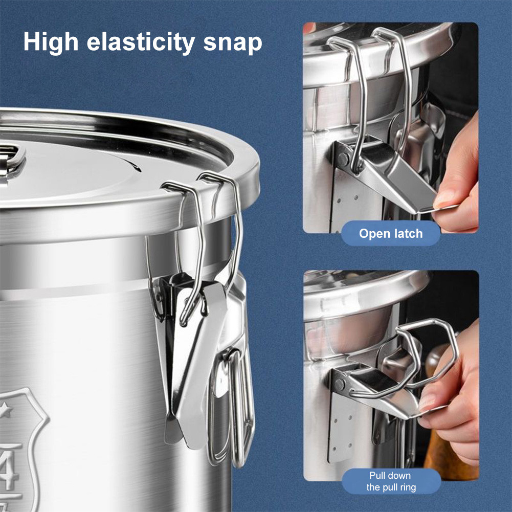 [outdoorstyle.ph] 6/12L 304 Stainless steel food storage rice dispenser ...