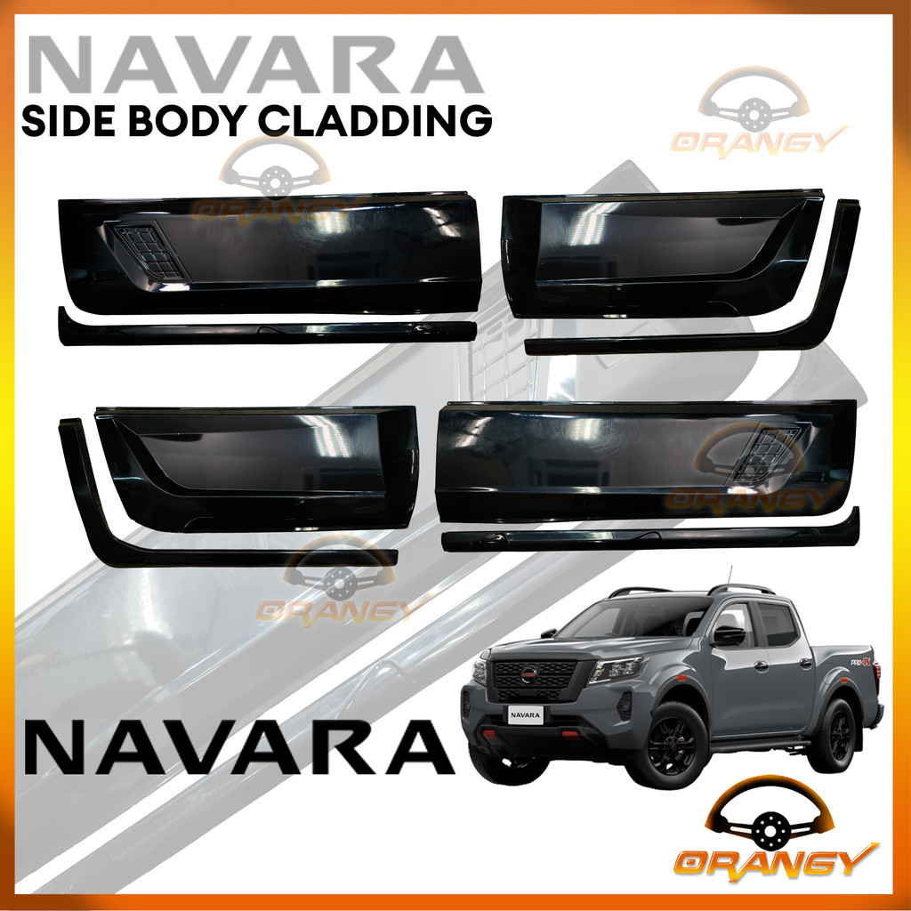 Nissan Navara 2016 to 2020 OEM Side Body Cladding Black Thailand ...