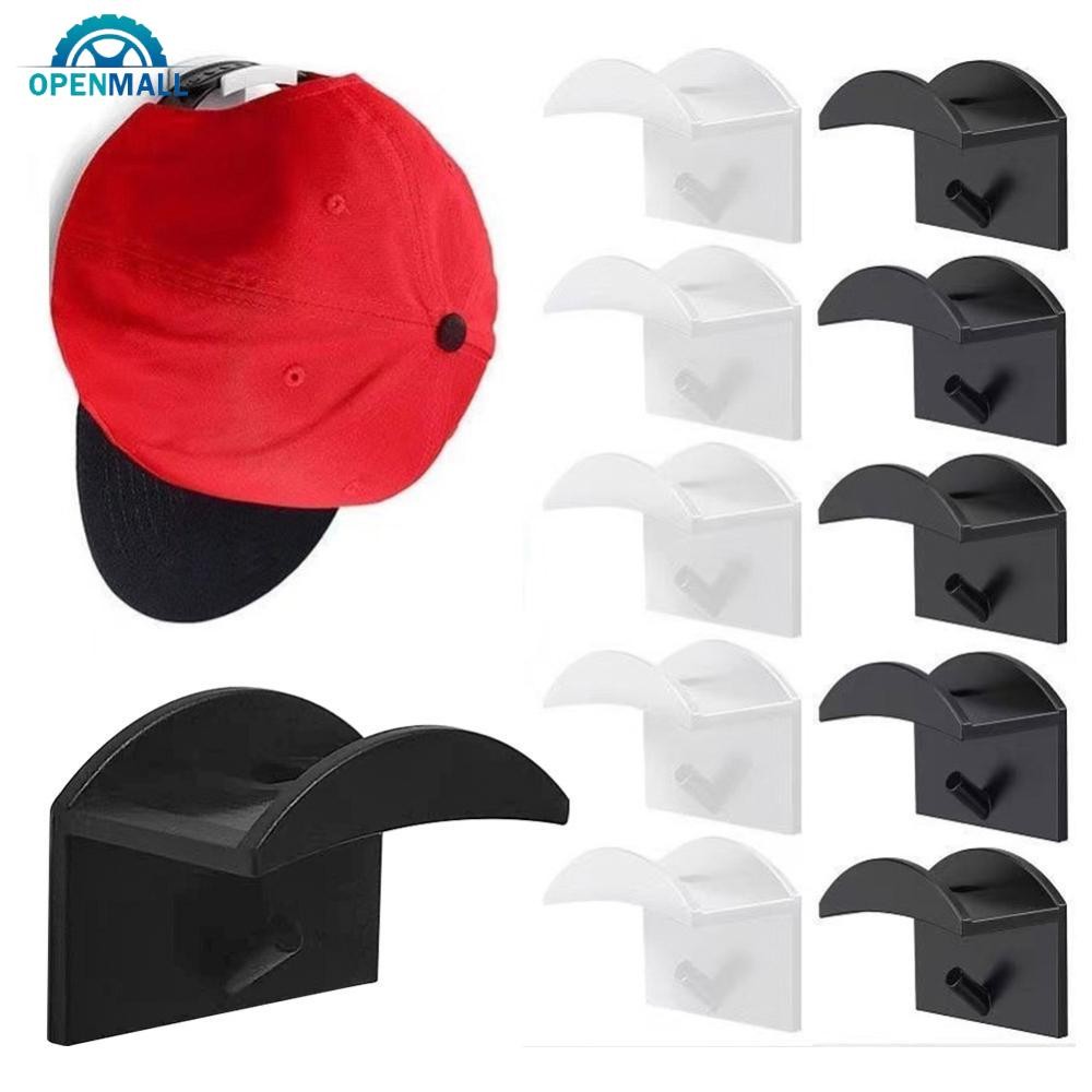 OPENMALL 5Pcs Self Adhesive Hat Hooks Wall Hat Holder Hat Show Rack ...