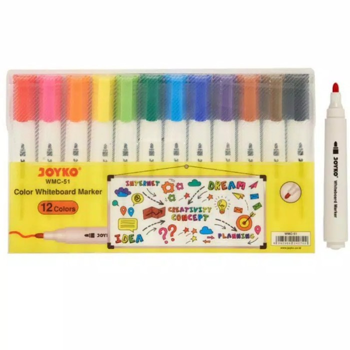 Jt Joyko Markers 12 Colors Color Whiteboard Markers | Shopee Philippines
