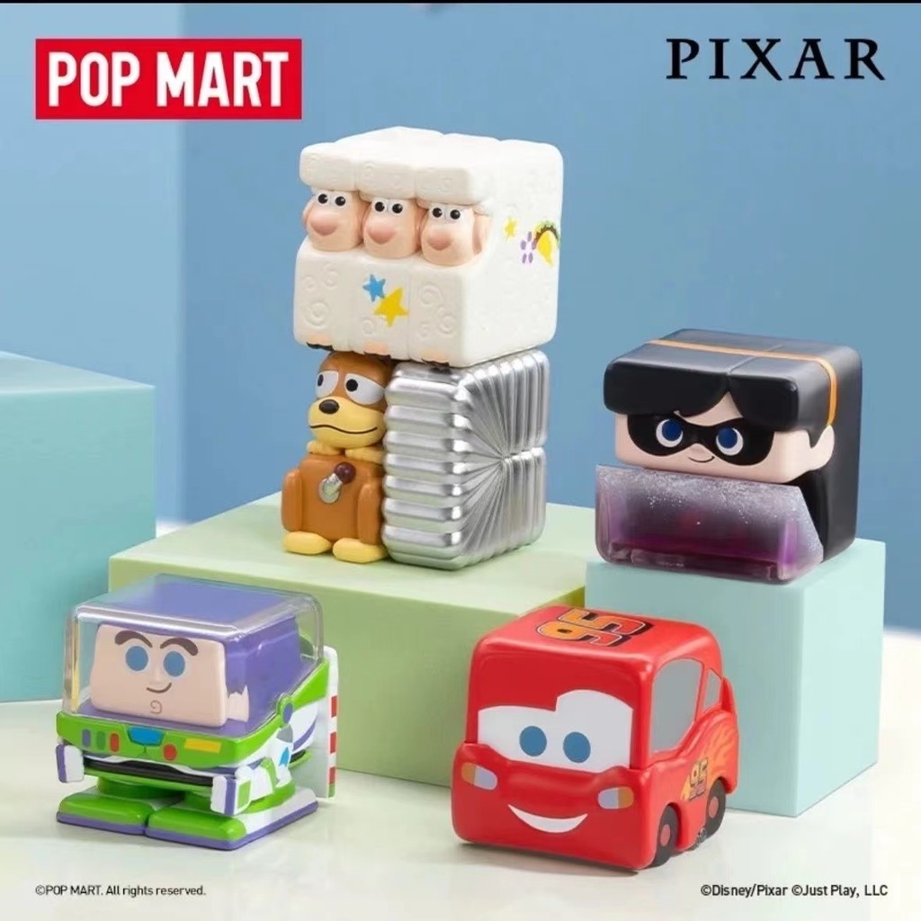 Original Disney Pixar Pop Cube Blind Box Toy Story Walle Action Figure ...