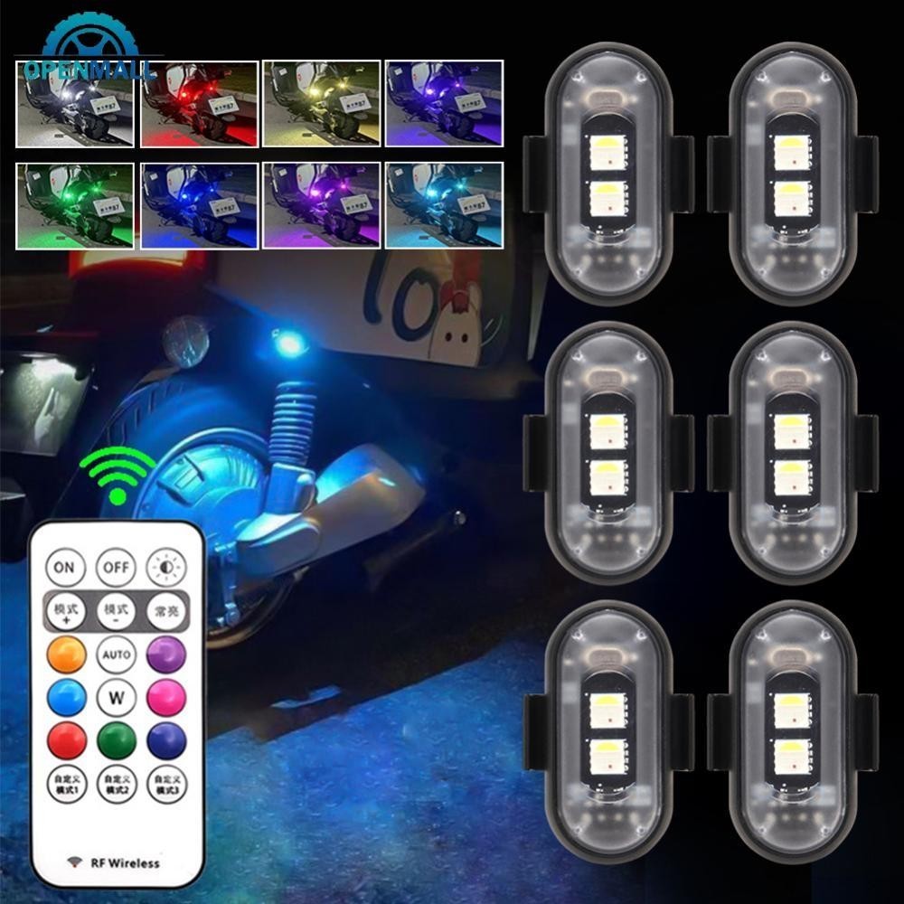 Universal Motorcycle RGB LED Strobe Lights With Controller Signal Light ...