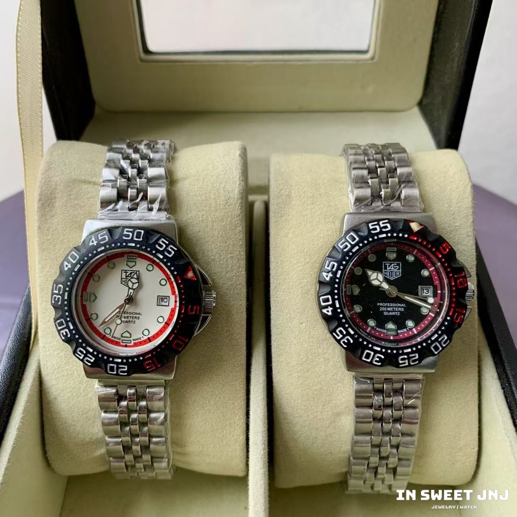 Waterproof Couple Watches Set Stainless Steel Sport Design with ...