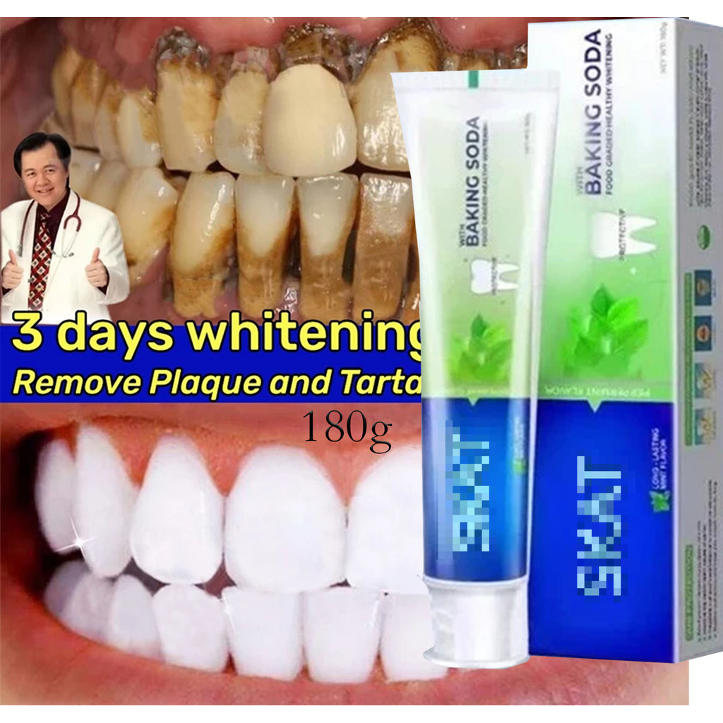 SKAT Baking soda Whitening Toothpaste Peppermint Food Graded Healthy ...
