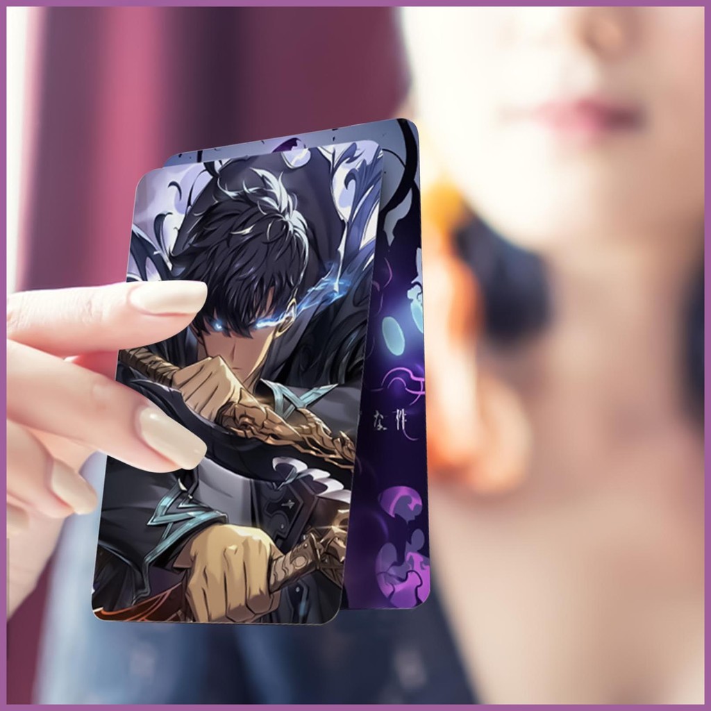 For Solo Leveling Anime Collectible Cards Double-Sided Card for Anime ...