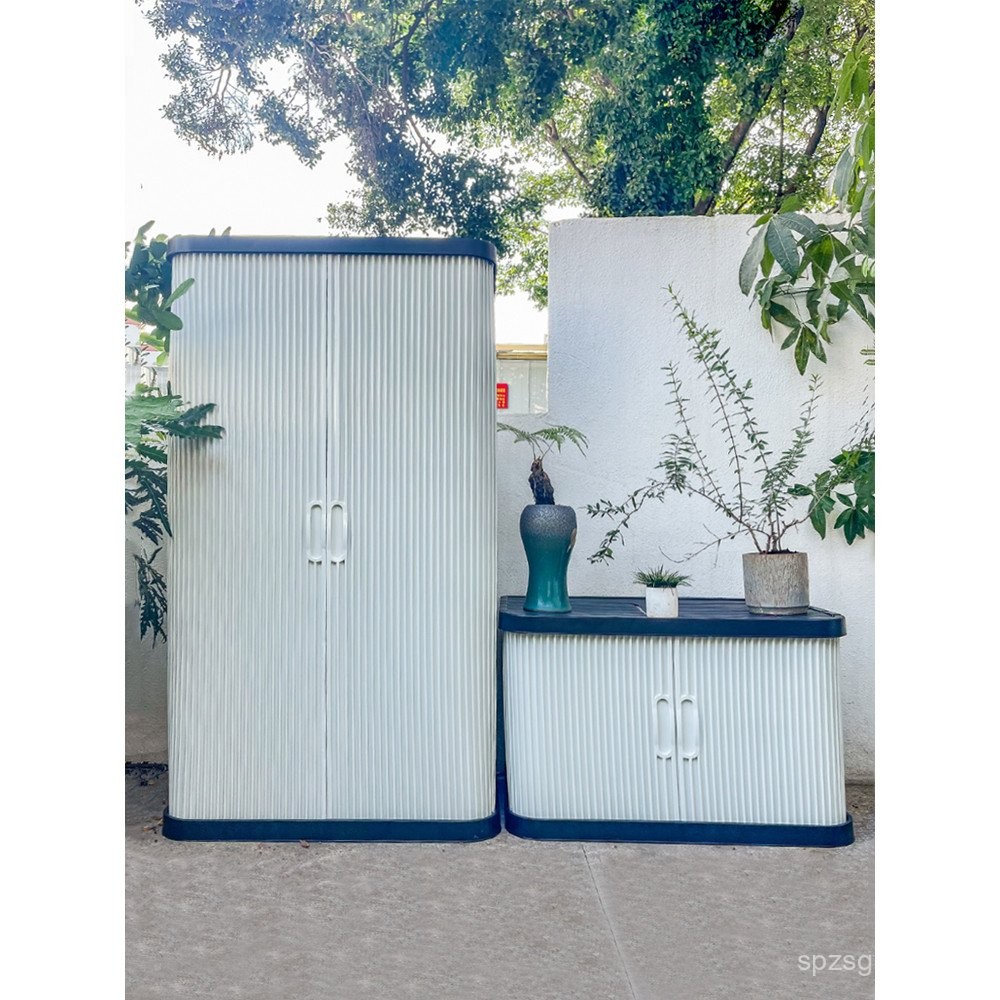 Balcony Storage Cabinet Outdoor Garden Organizer Sunproof Waterproof ...
