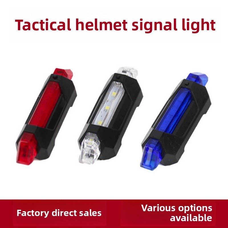 Tactical Helmet Signal Flash LED Tactical Helmet Light USB Charging ...