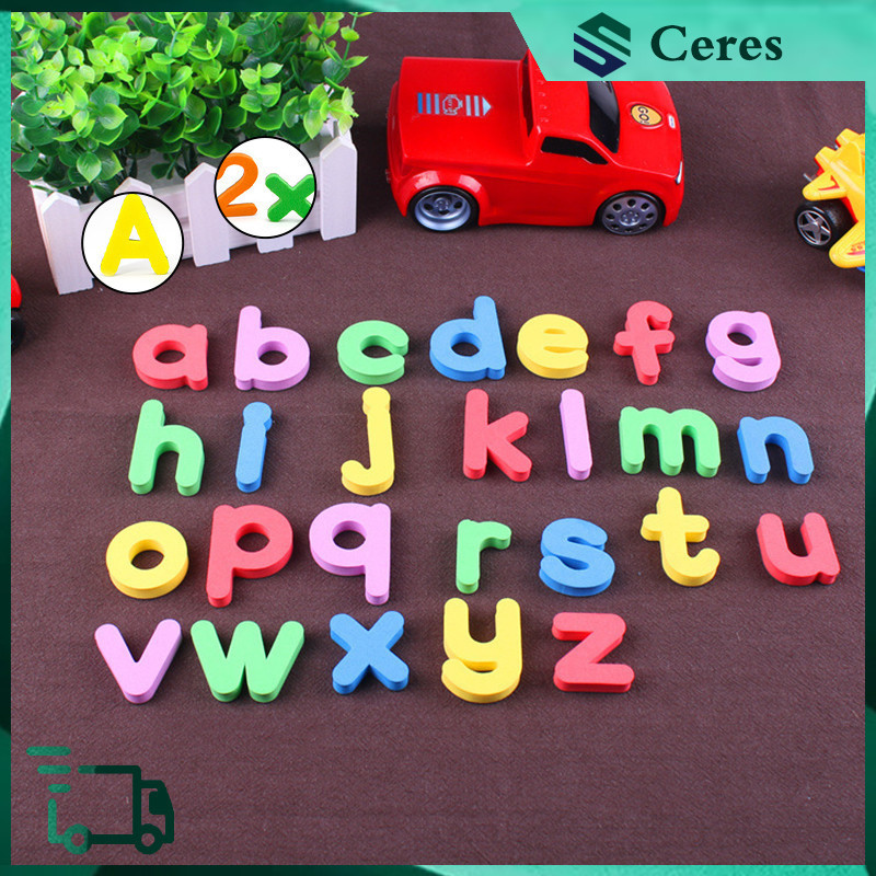 24/26pcs/bag Magnetic Letters Numbers Sticker Soft Magnetic Letter ...