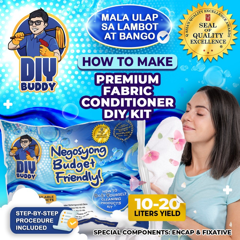 FABRIC CONDITIONER FabCon KIT - 10L or 20L Yield (DIY Buddy) | Shopee Philippines