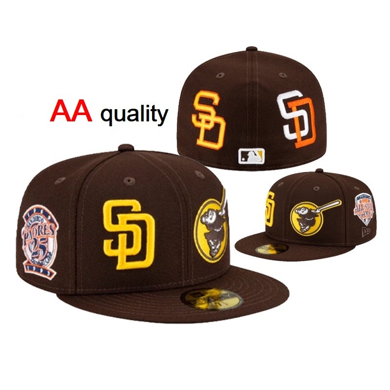 New high-quality SAN DIEGO PADRES 59FTY non adjustable cap, men's and ...
