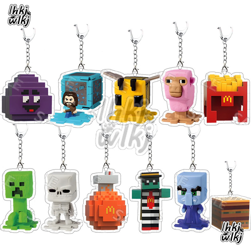 A Minecraft Movie 2025 McDonalds Minecraft Toys Grimace Egg Zombie ...