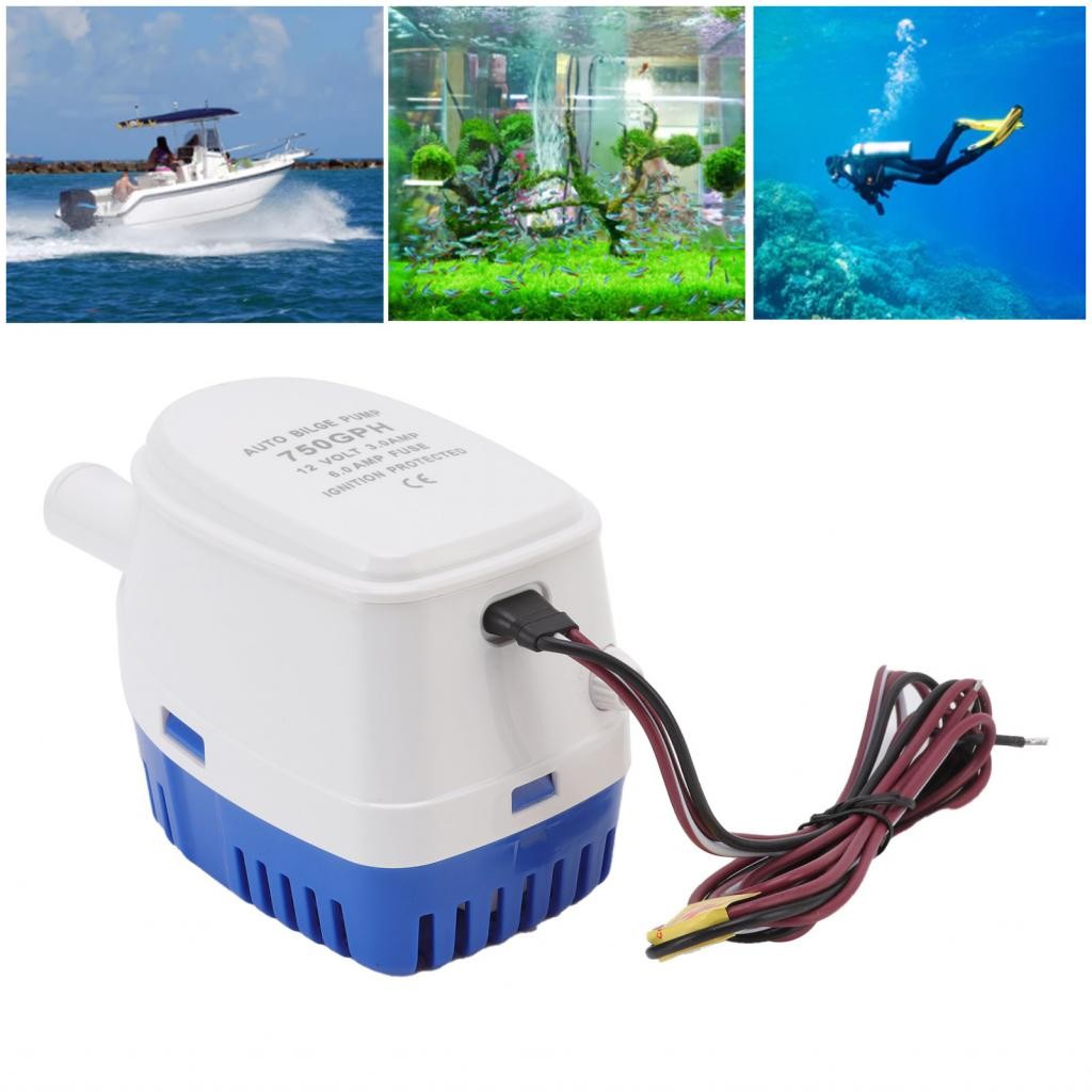 Hmeishop Huleo Submersible Pump Built-in Float Switch Small Size Easy ...