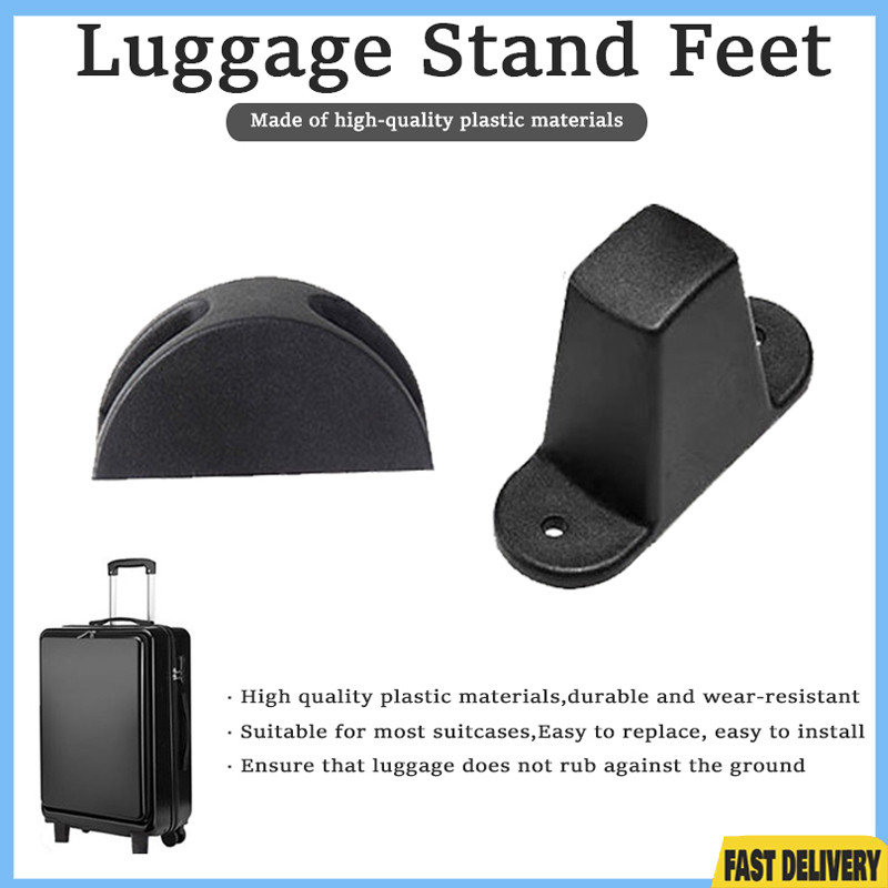 Luggage Bottom Studs Suitcase Foot Black Suitcase Stand Feet Luggage ...
