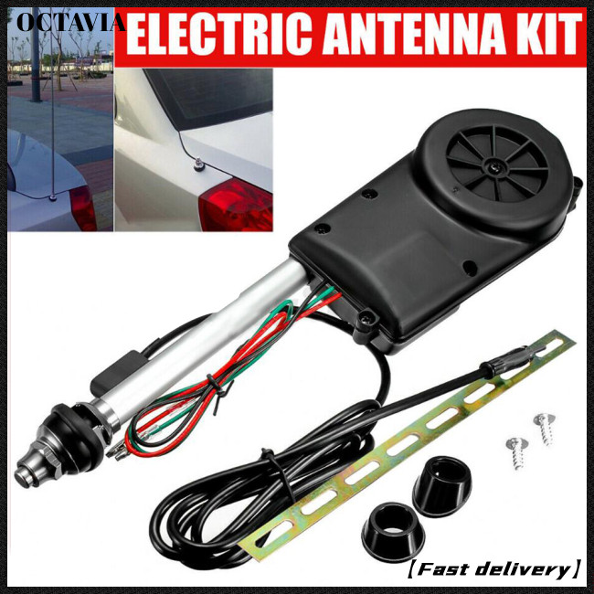 AT Car Electric Aerial Radio Automatic Booster Power Antenna Kit Car ...