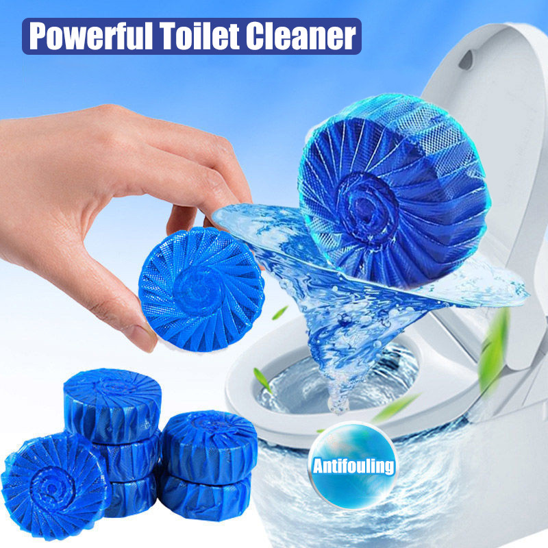 Toilet Restroom Automatic Flushing Blue Bubble Toilet Bowl Cleaner ...