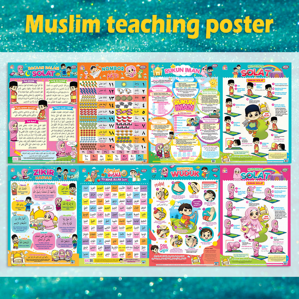 Muslim Children's Early Education Learning Poster Student Science ...