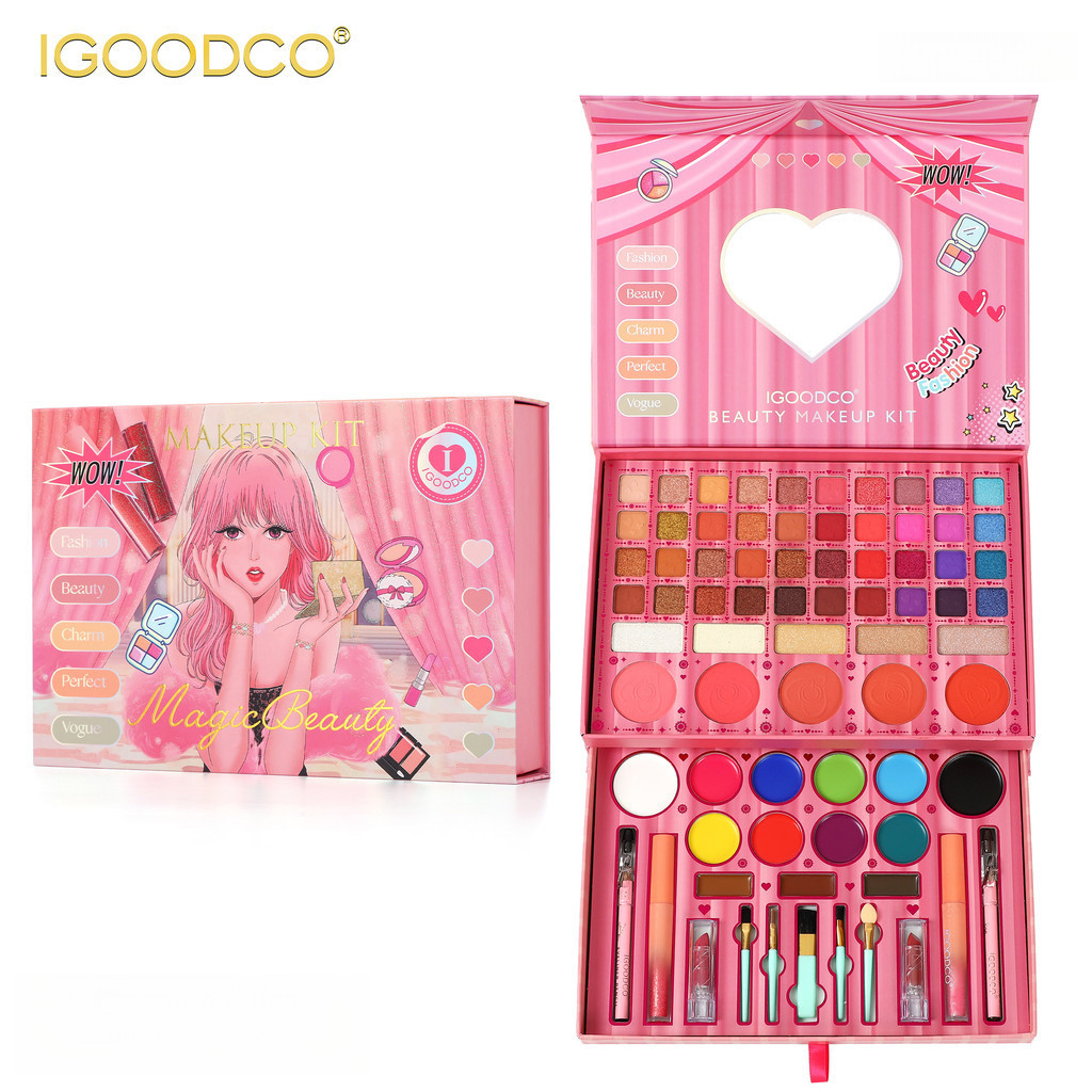 IGOODCO 63 color multi-function makeup set double-layer eye shadow ...
