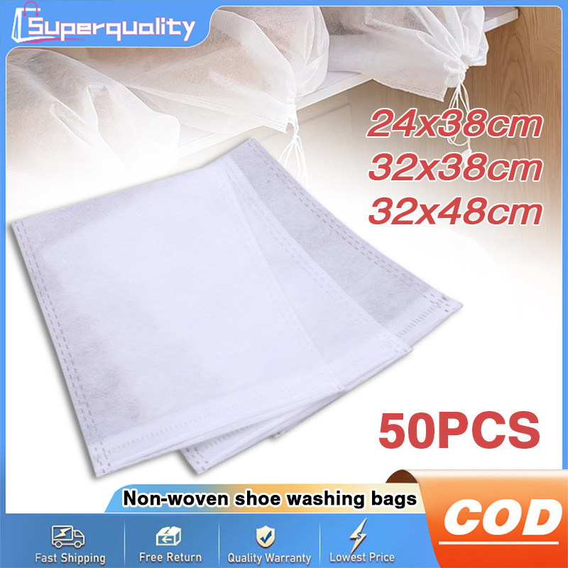 Thickened Shoe Dust Bag with Drawcord Non-woven Shoe Storage Bag ...