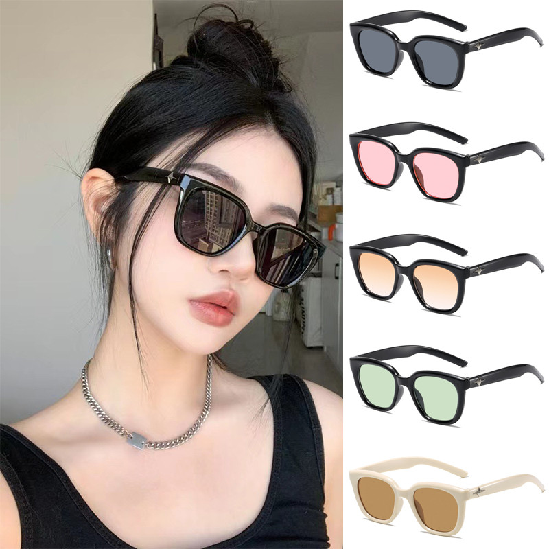 YOo Star Square Frame Sunglasses Women Summer UV Protection Sun ...