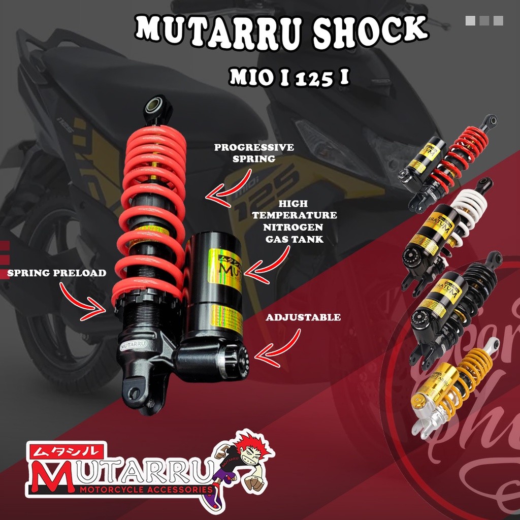 MUTARRU INVERTED SHOCK V2 (Adjustable spring & rebound) | Shopee ...