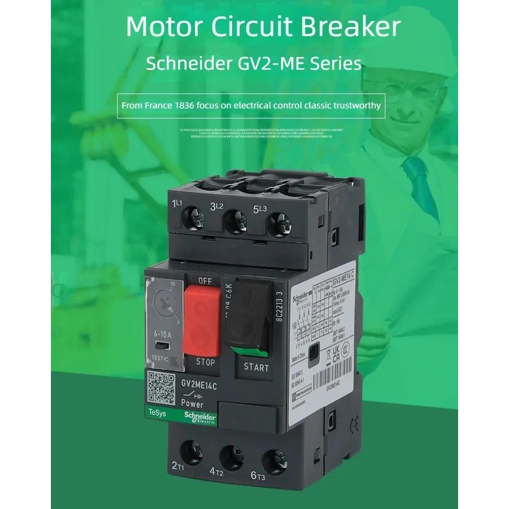 Schneider Motor Circuit Breaker Switch Button GV2ME01C/02C/03C/04C/05C/06C/07C/08C/10C/14C/16C ...