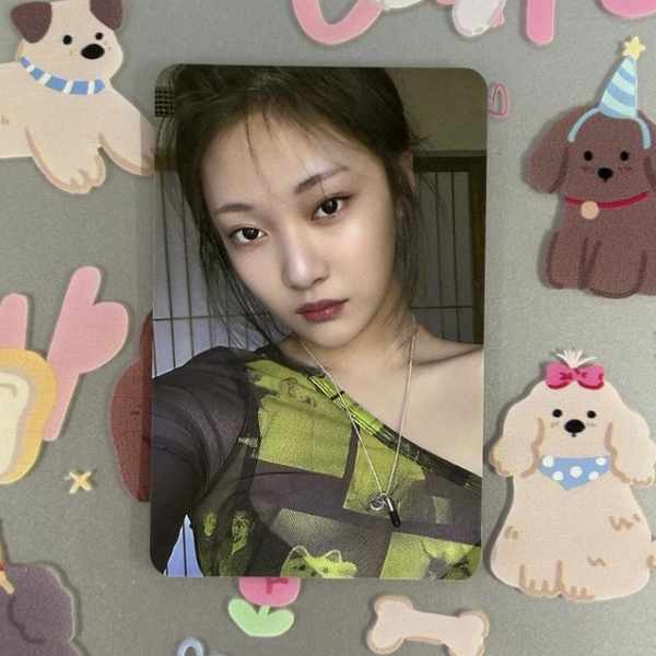 aespa photocard aespa aespa Zha Ning Yi Zhuo Xiao Ka EL Lucky Kanin SM Bonus Card Green Yi Ning ...