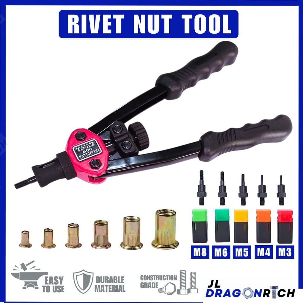 Rivet Nut Tool Automatic Hand Insert Tool Mandrel Auto Rivet Hand Kit ...