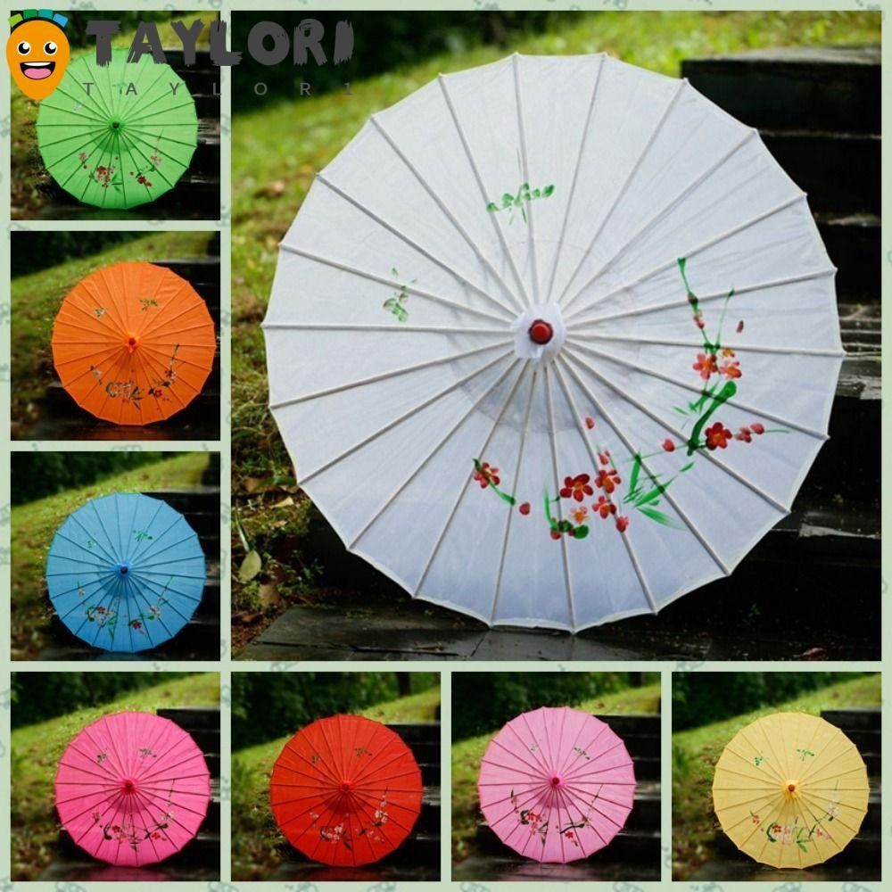 TAYLOR1 Handmade Paper Umbrella, Traditional Classical DIY Painting ...
