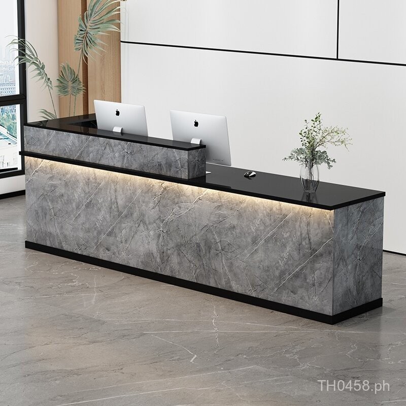 Modern Simplicity^Small Reception Desk Cabinet for Hotel Cashier Counter Shop Reception Desk ...