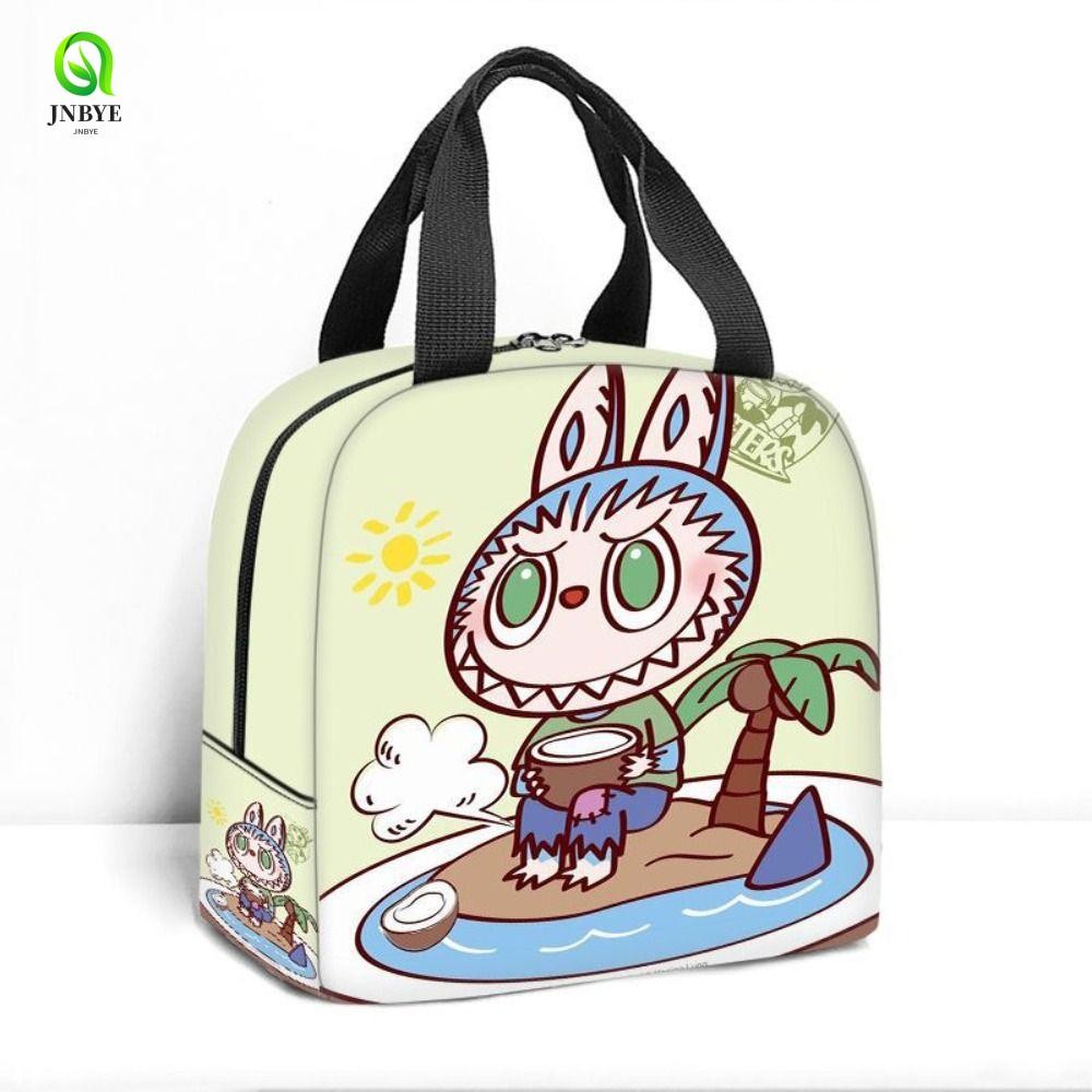 JNBYE Camping Picnic Bag, Cartoon Nylon Labubu Lunch Bag, Picnic ...