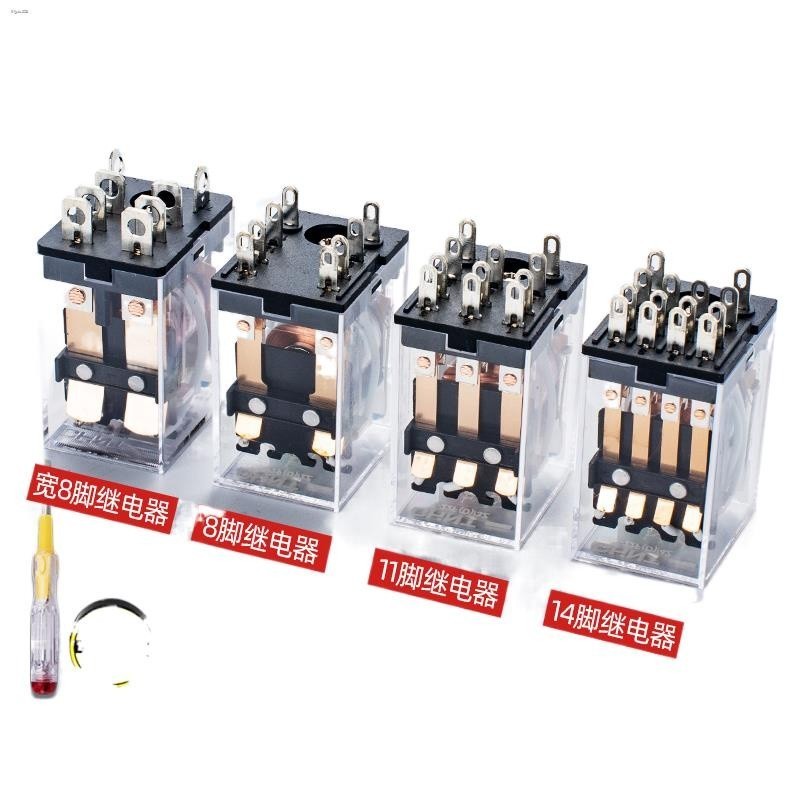 COD☆Zhengtai intermediate relay 220v AC DC 12v small electromagnetic 24v 8 14 feet 380V base ...