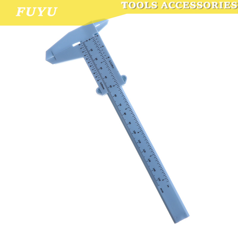 PP+FUYU 0-150mm double rule scale plastic Vernier caliper measuring Student tool ruler | Shopee ...