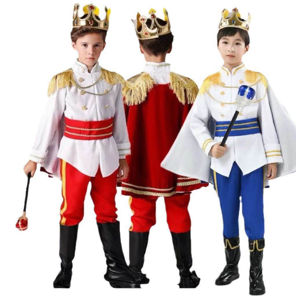 United Kingdom Costume for Boys Top Fairy Tale Prince Costume King ...