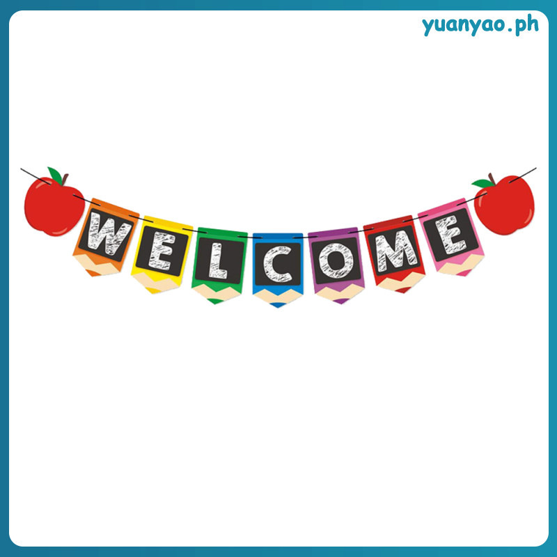 Black and White Decor Home Welcome Sign for Classroom Starting School ...