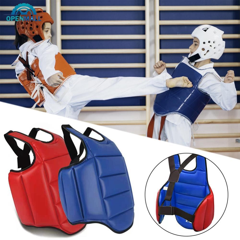 OPENMALL Taekwondo Reversible Chest Guard Body Protector Vest Martial ...