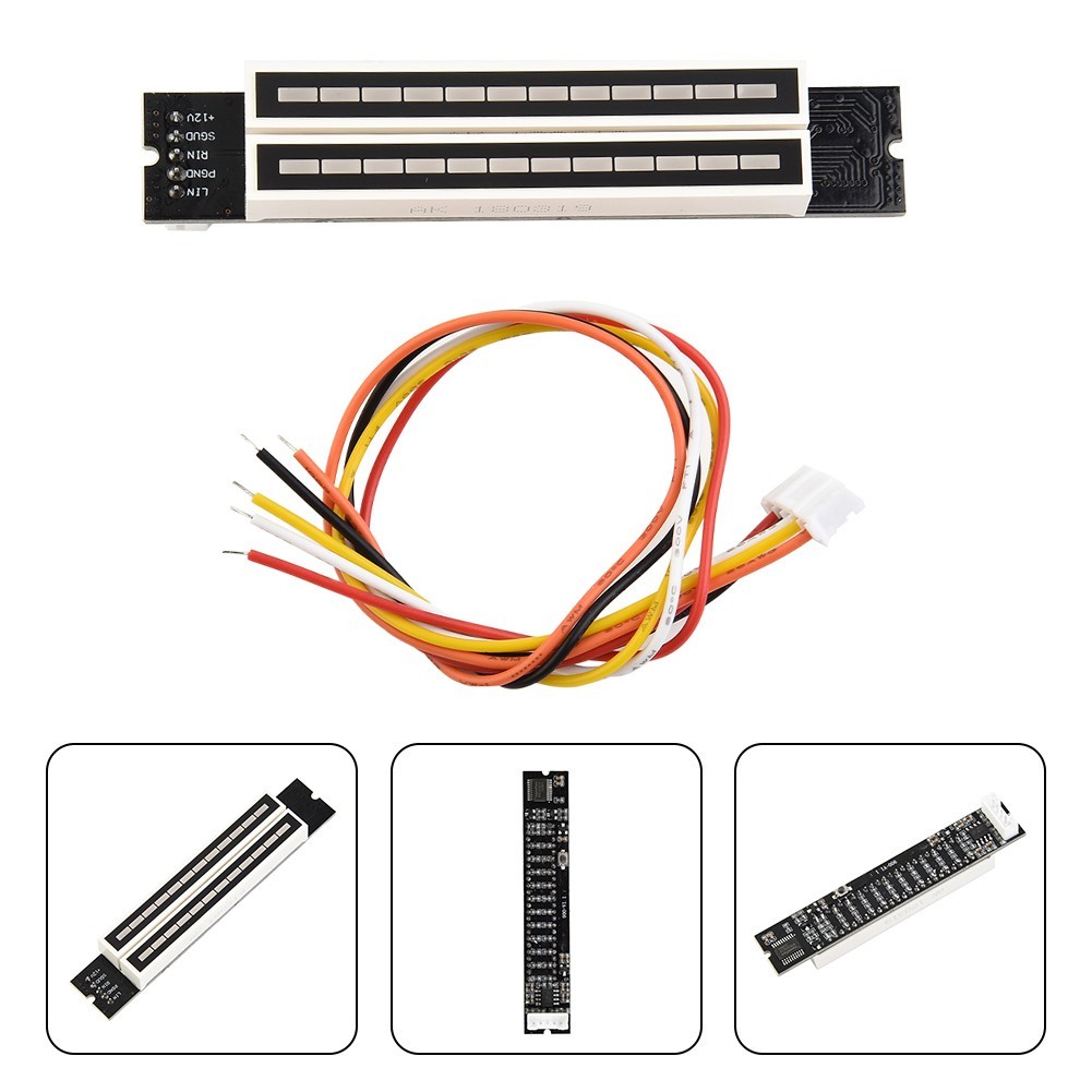 【ONCE+】LED Bar Graph VU Meter Display Module for Accurate Audio Level ...