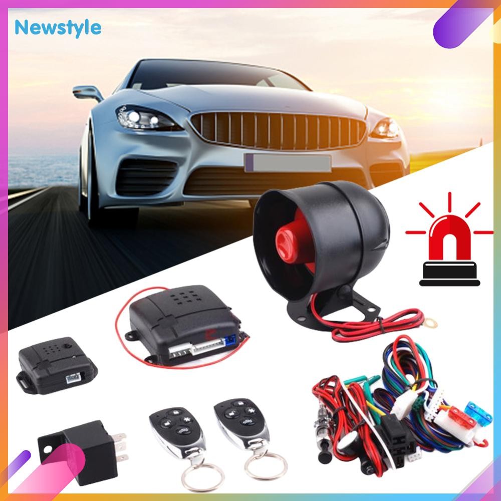 Universal Car Alarm System Waterproof Remote - Vehicle Security System ...