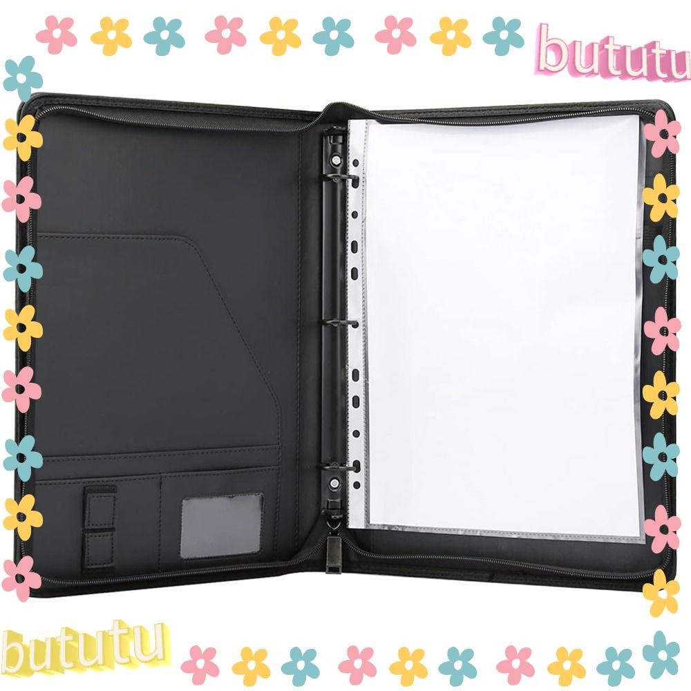 BUTUTU A4 Document Binder Organizer, Refillable 3 Ring Binder with 8 ...