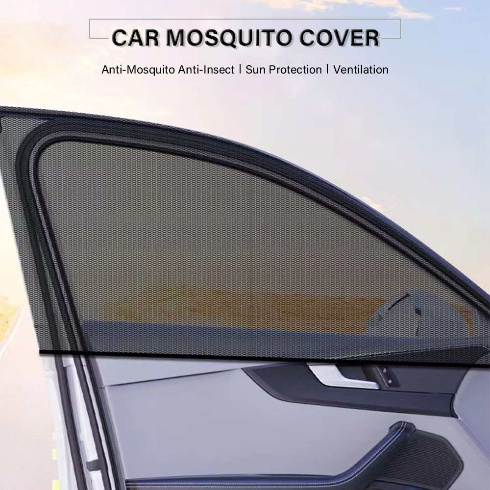 4Pcs Car Mosquito Net Screen Car Window Net Screen Mosquito Net For Car ...