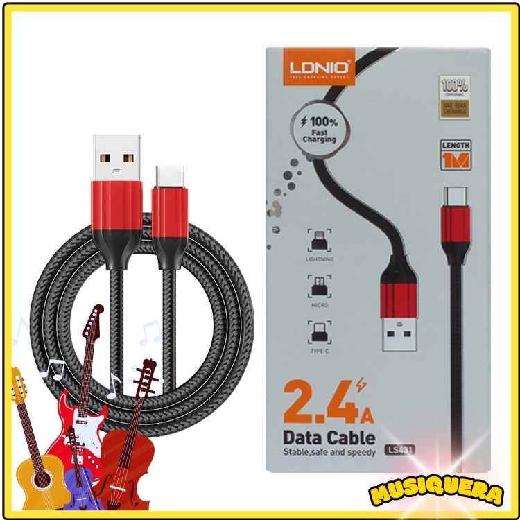 LDNIO 2.4A data cable LS431 (quick charge technology) | Shopee Philippines