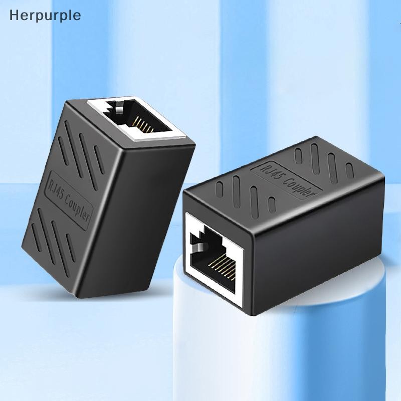HER RJ45 Connector Network Extender Female To Female Ethernet Adapter ...